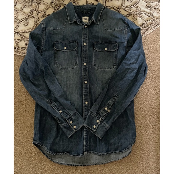 Zara | Shirts | Mens Zara Denim Shirt | Poshmark